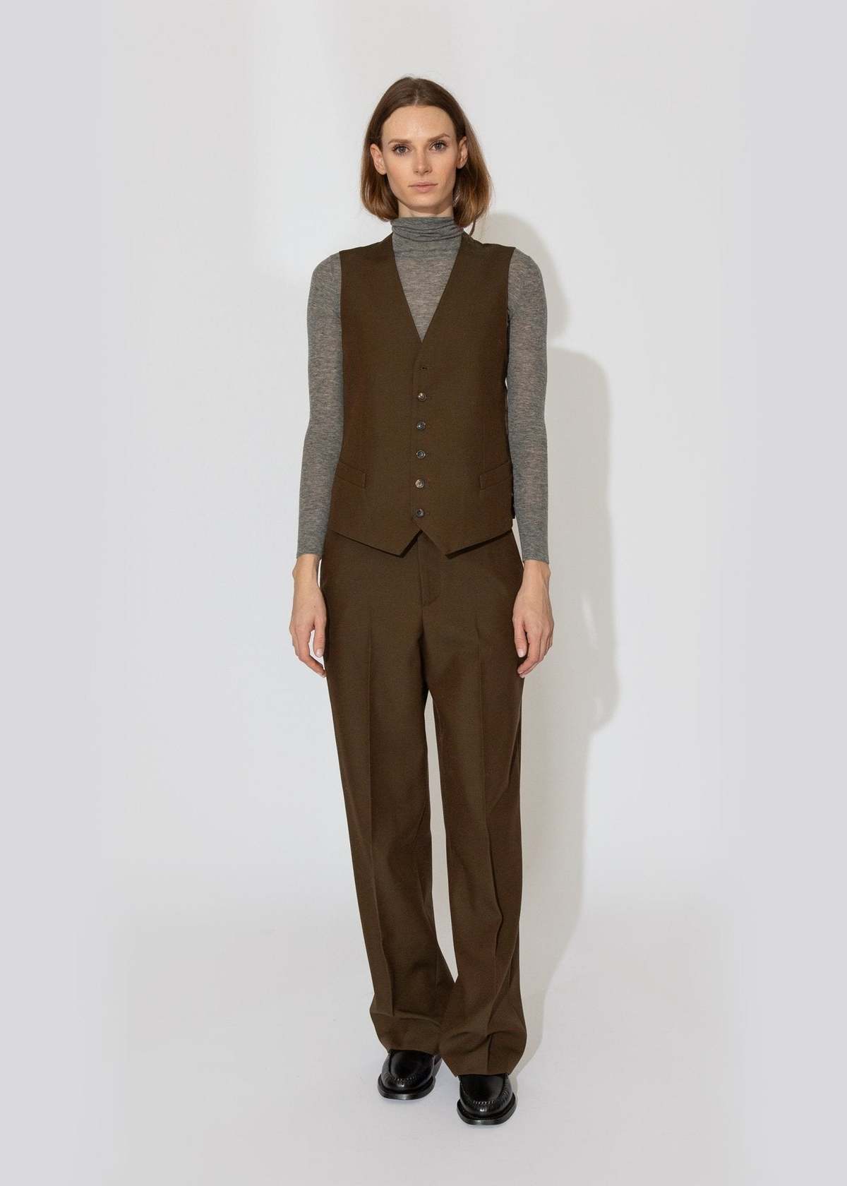 6397 Structured Vest - Earth | Garmentory