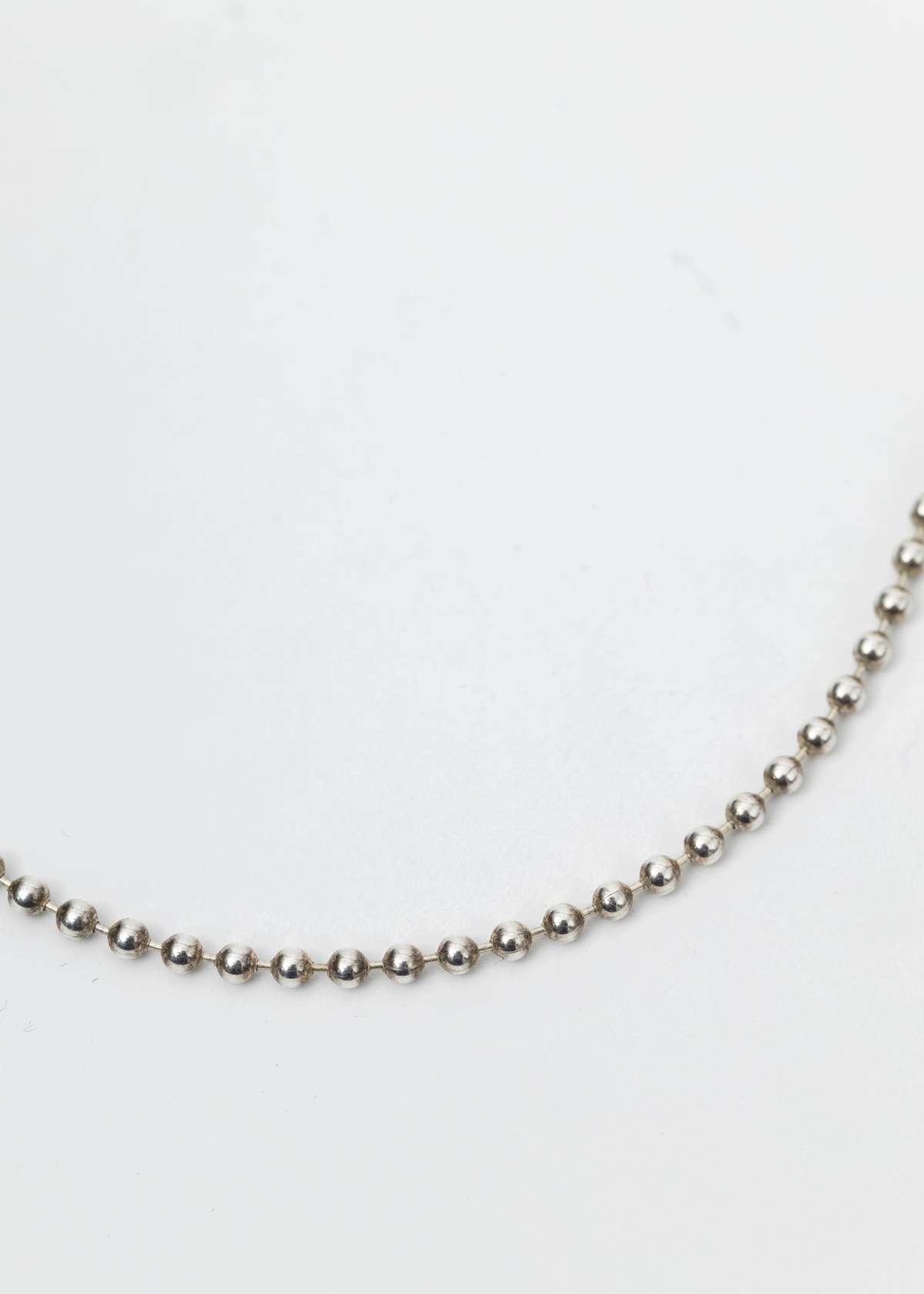 chrome hearts Silver Ball Chain Necklace - Silver | Garmentory