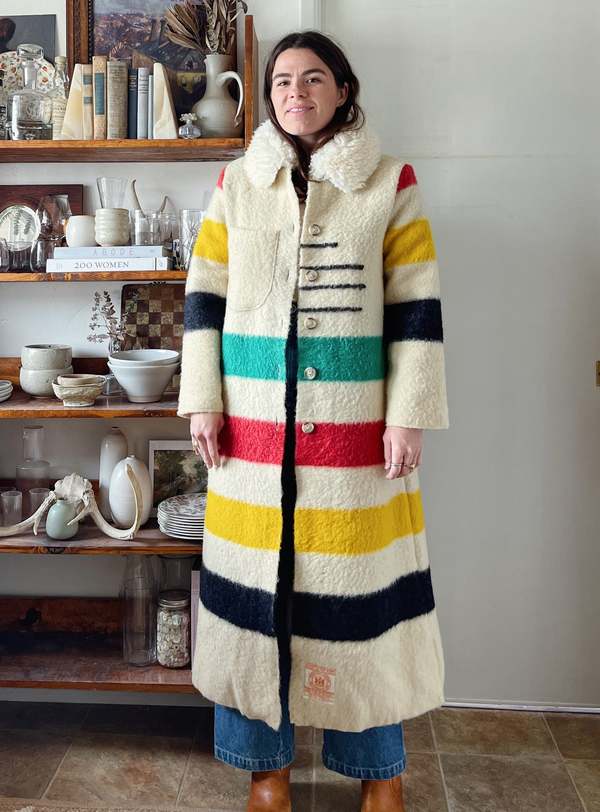 Ludlow Shearling Hudson Blanket Duster | Garmentory