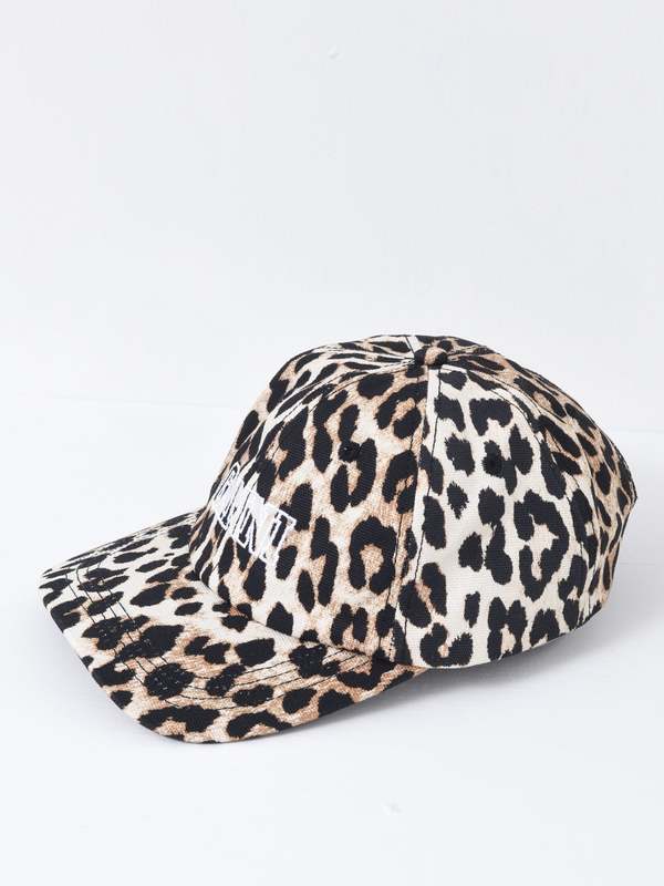 Ganni Cap - Leopard Print | Garmentory