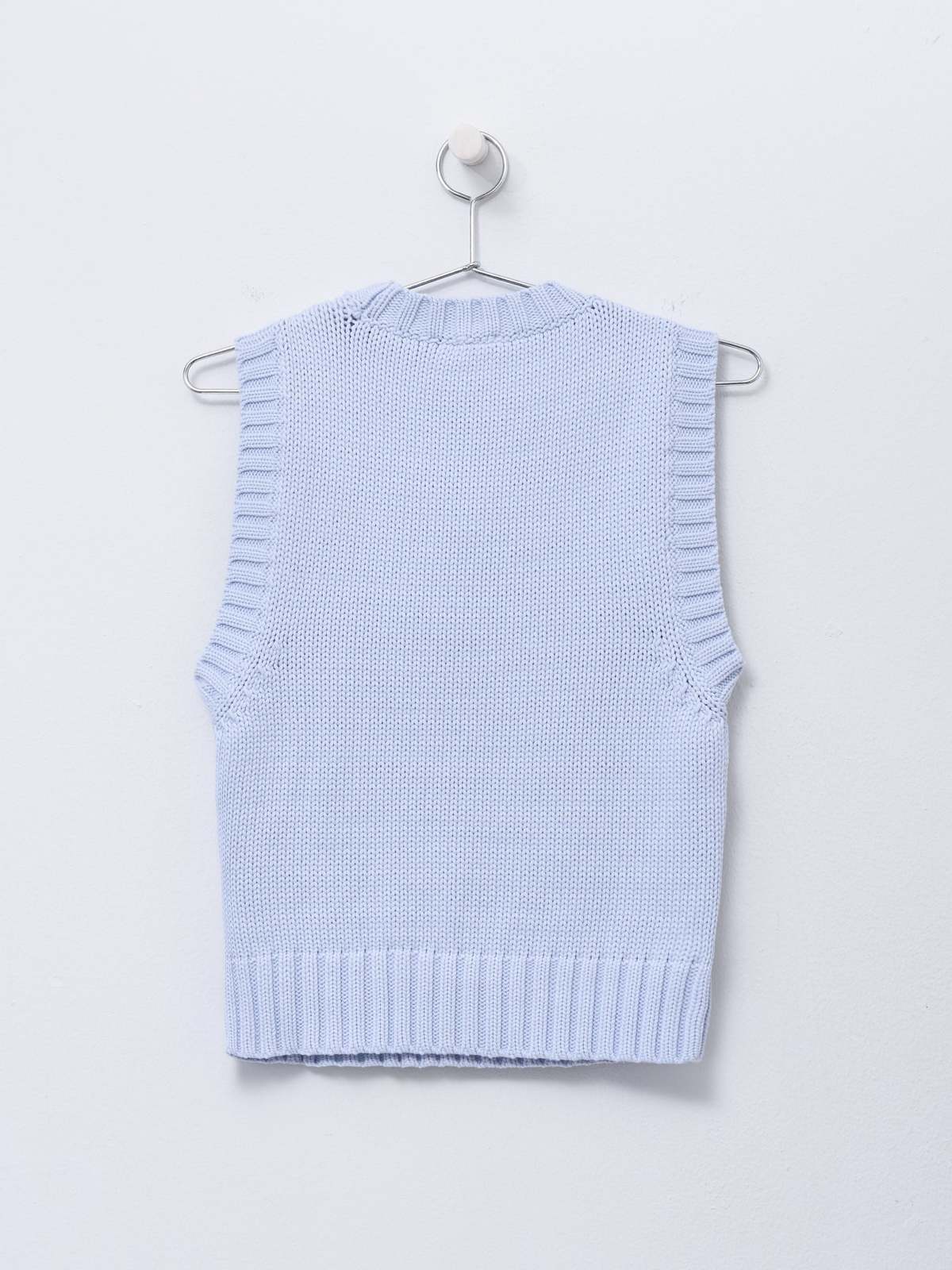 Ganni Cotton Rope Vest - Powder Blue | Garmentory