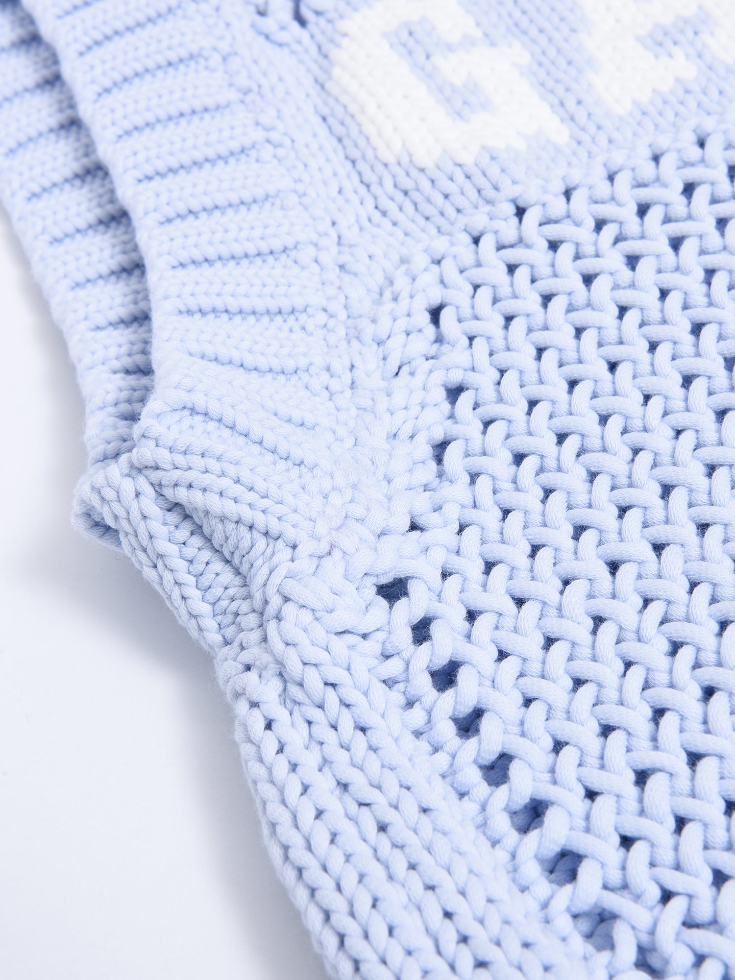 Ganni Cotton Rope Vest - Powder Blue | Garmentory