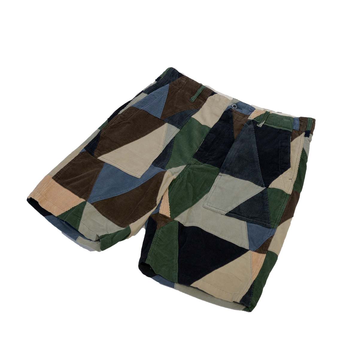 Engineered Garments Fatigue Short - Multi Color Triangle Corduroy ...
