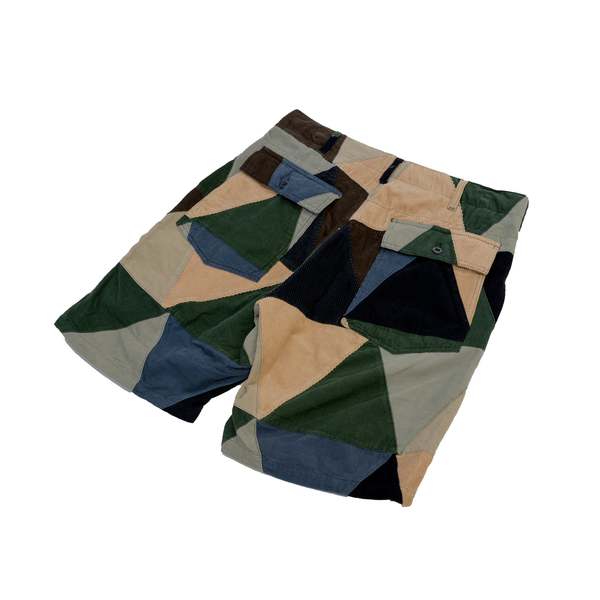 Engineered Garments Fatigue Short - Multi Color Triangle Corduroy ...