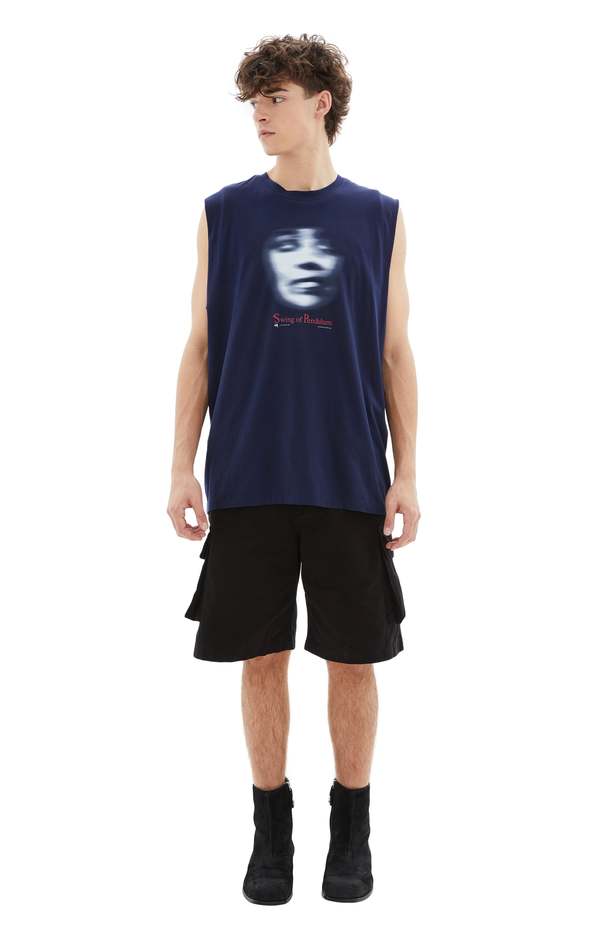 Our Legacy Reversible Gravity Tank Top - Navy/Grey | Garmentory