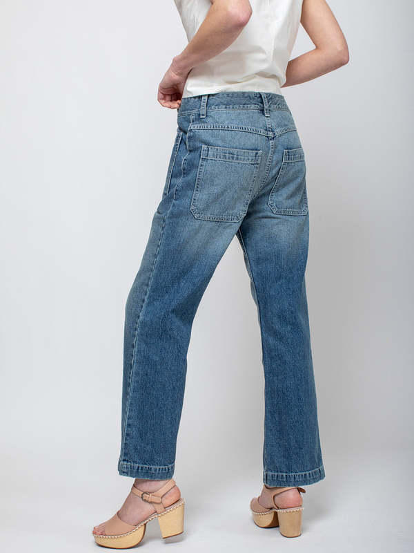 Caron Callahan Reuben Pants - Washed Indigo Denim | Garmentory