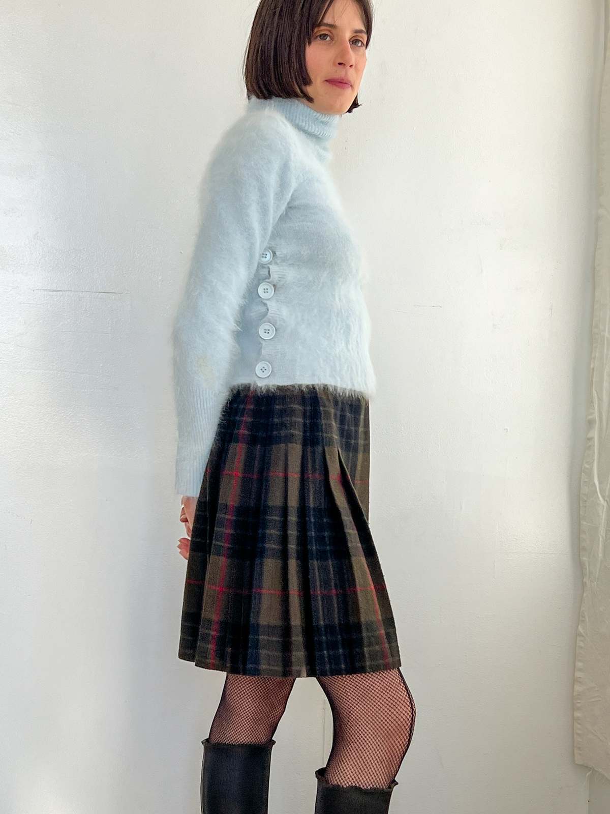 Angora Turtleneck sweater - Soft Blue | Garmentory