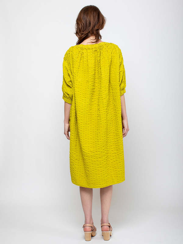 Black Crane Sack Dress - Turmeric | Garmentory