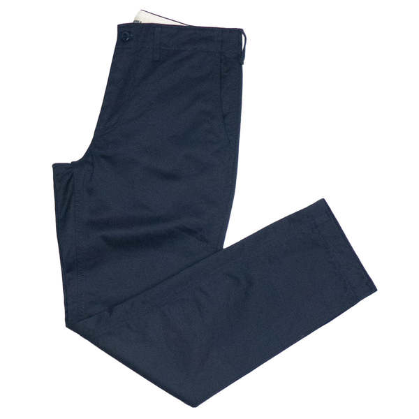 FOB Factory Narrow US Chino Trousers - Navy | Garmentory