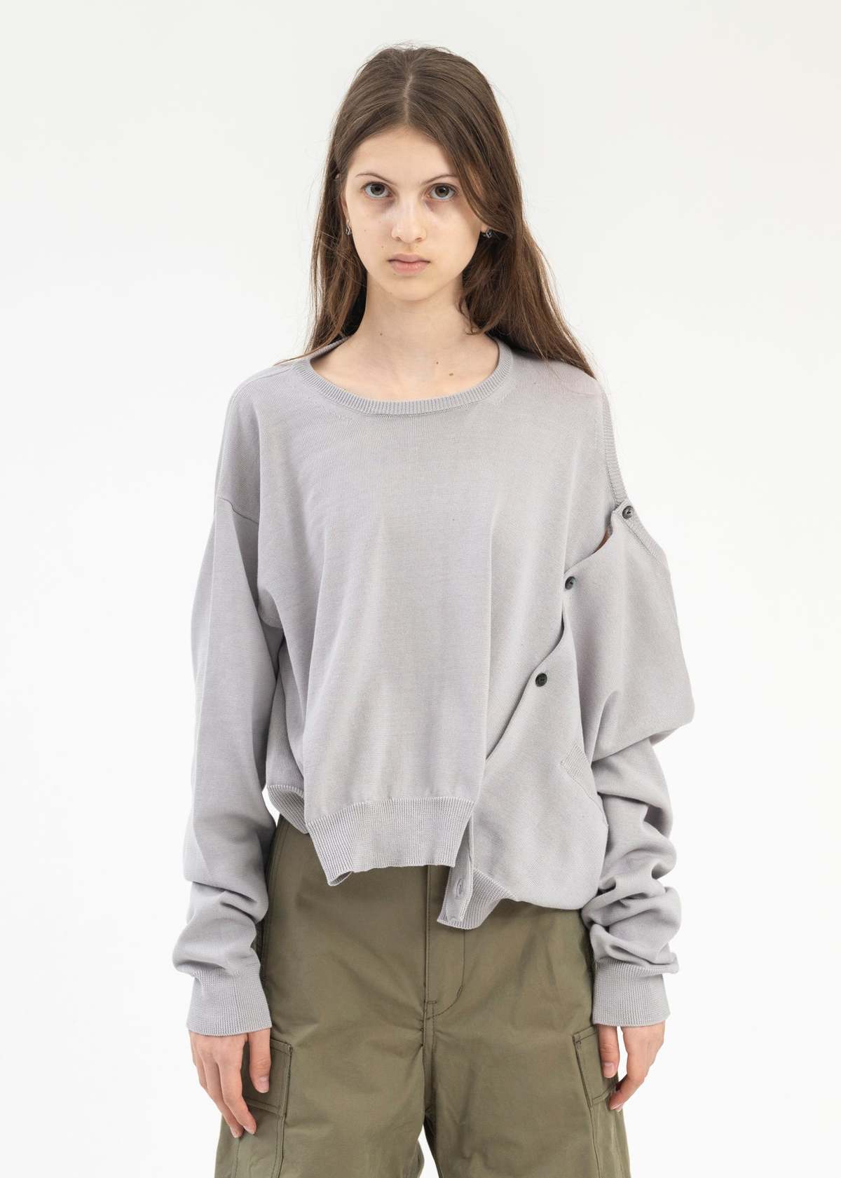 Doublet Ai Image Generation Mistake Knitwear - Grey | Garmentory