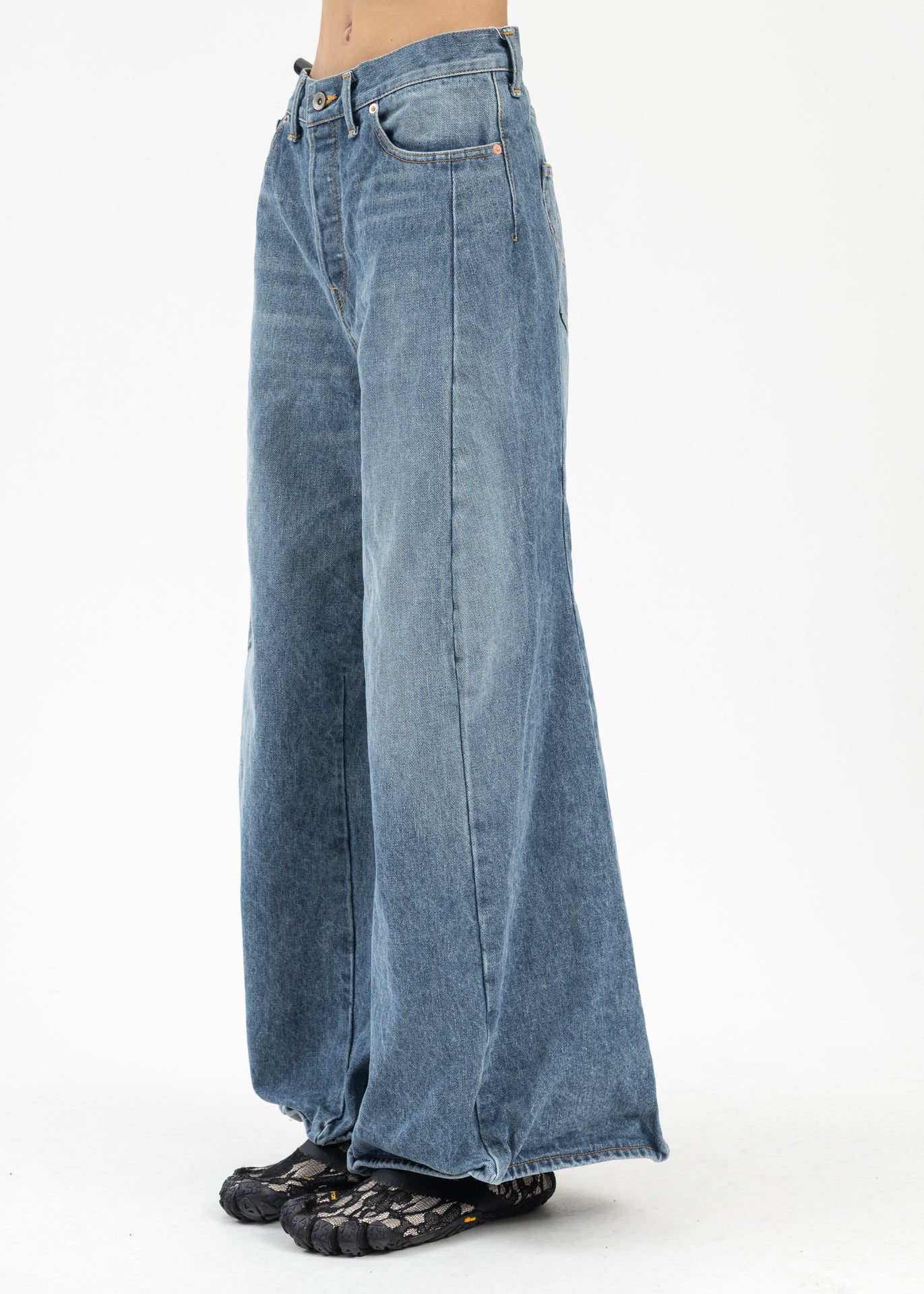 Doublet Robot Legs Denim Pants - Indigo | Garmentory