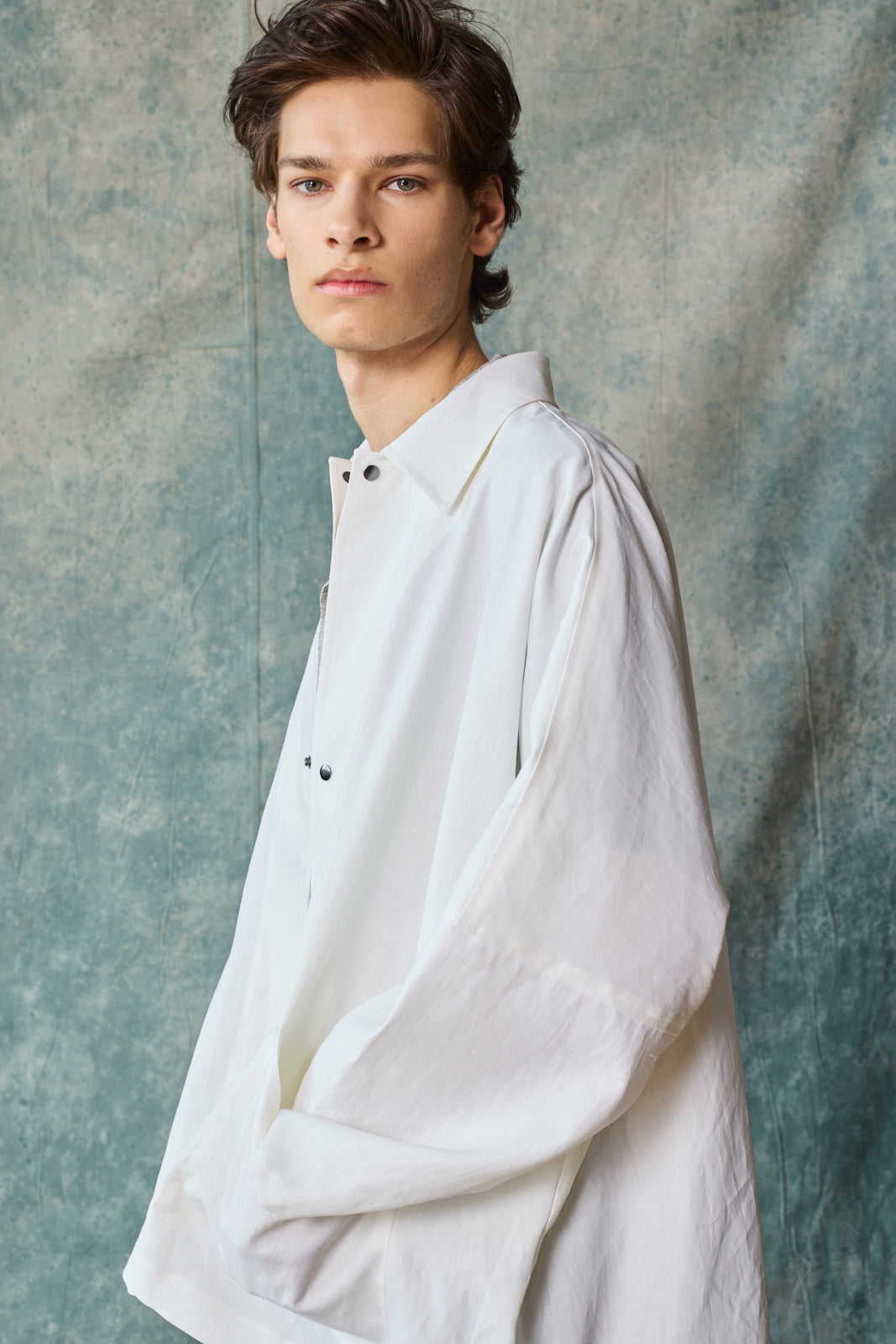 Devlyn Van Loon Oversized Shirt Jacket - Paper | Garmentory