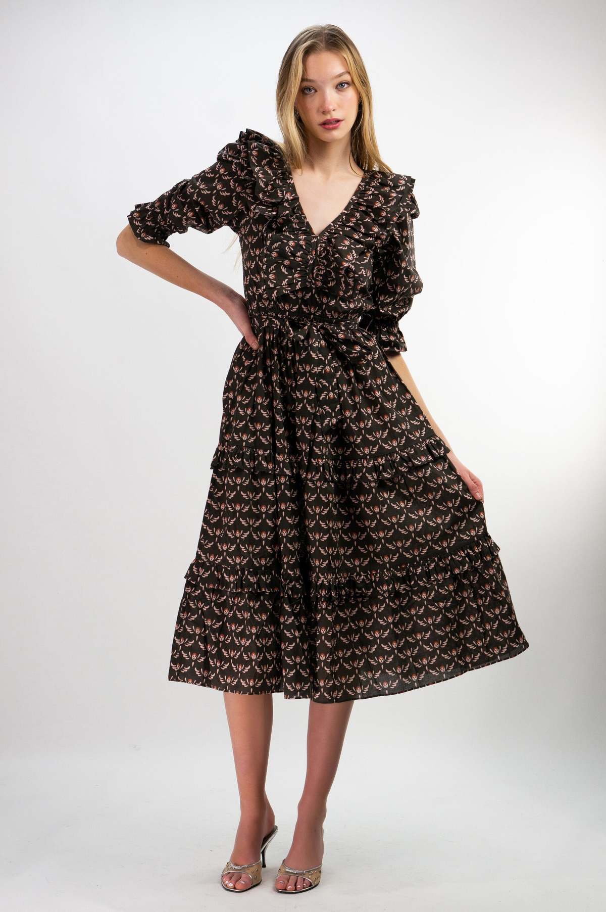 Kristinit Chiara Dress - Angel Print | Garmentory