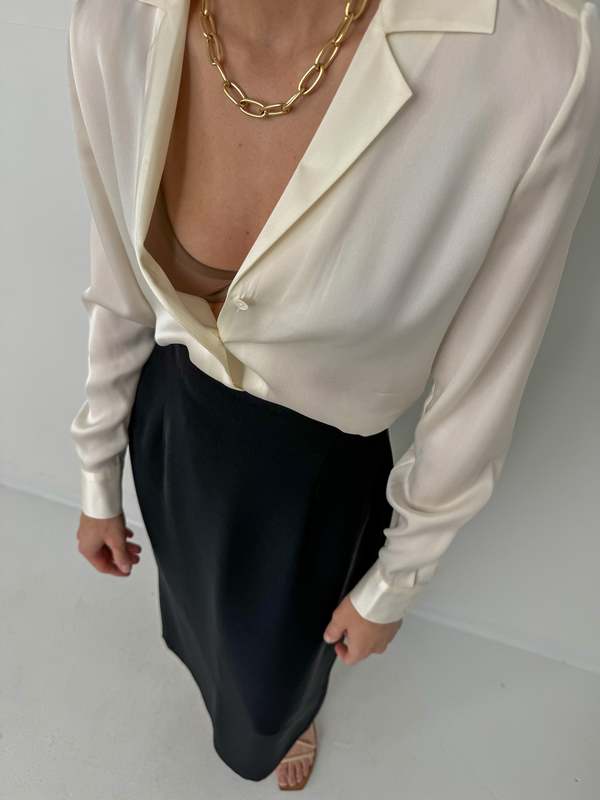 Vintage 90s Noir Maxi Skirt - black | Garmentory