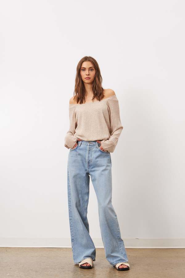 Line the Label Maisie Shirt - Dune | Garmentory