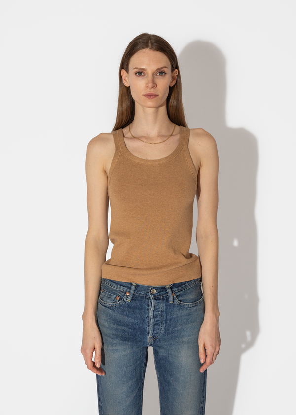 6397 Ribbed Army Tank - Camel | Garmentory