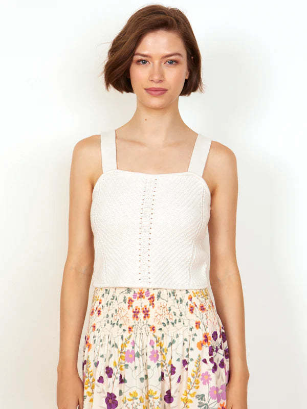 Margaret O'Leary Tia Knit Cami - Oat | Garmentory