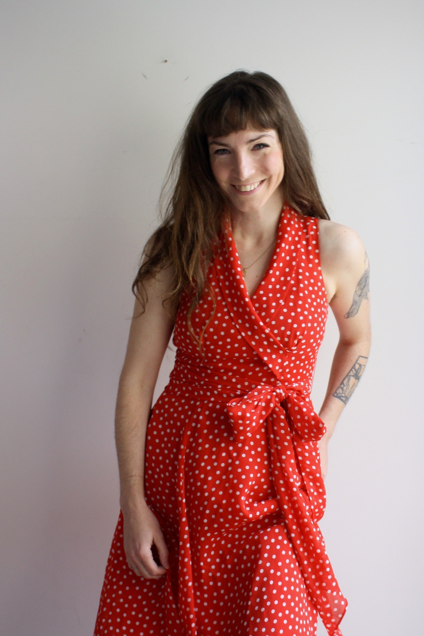 Vintage Red Polka Dot Dress - Red | Garmentory
