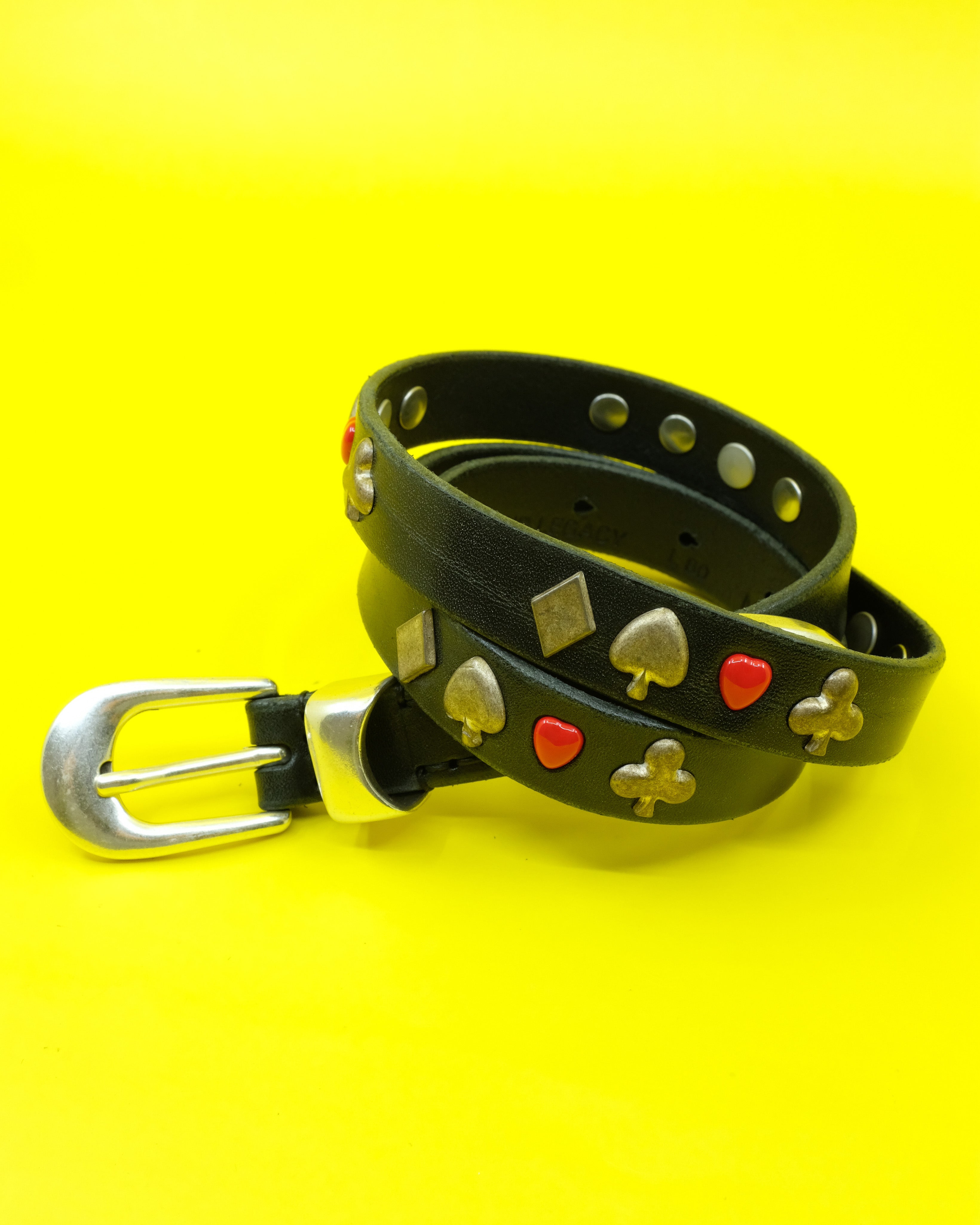 Our Legacy Bridle Leather 2 CM Card Deck Belt - Black | Garmentory
