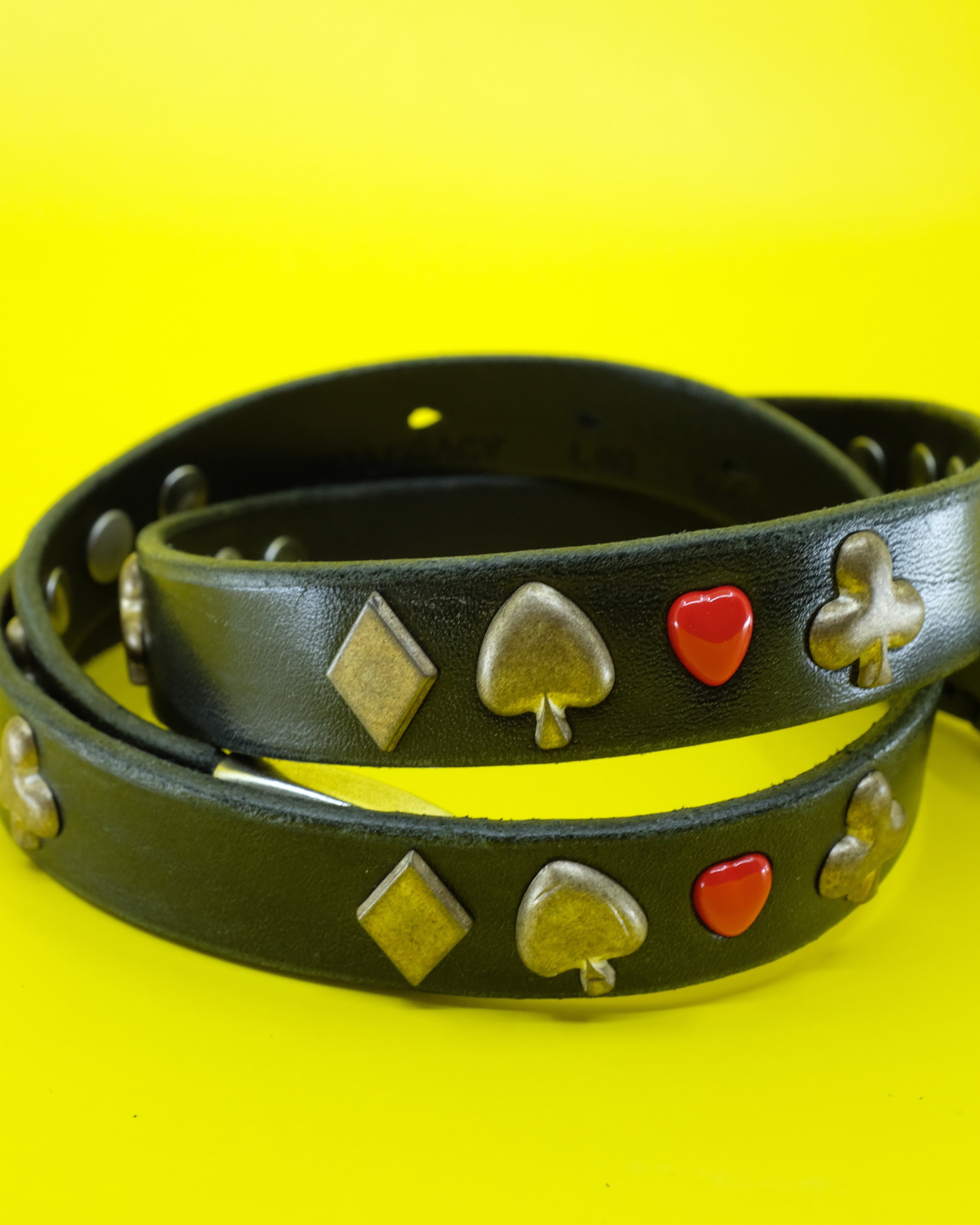 Our Legacy Bridle Leather 2 CM Card Deck Belt - Black | Garmentory