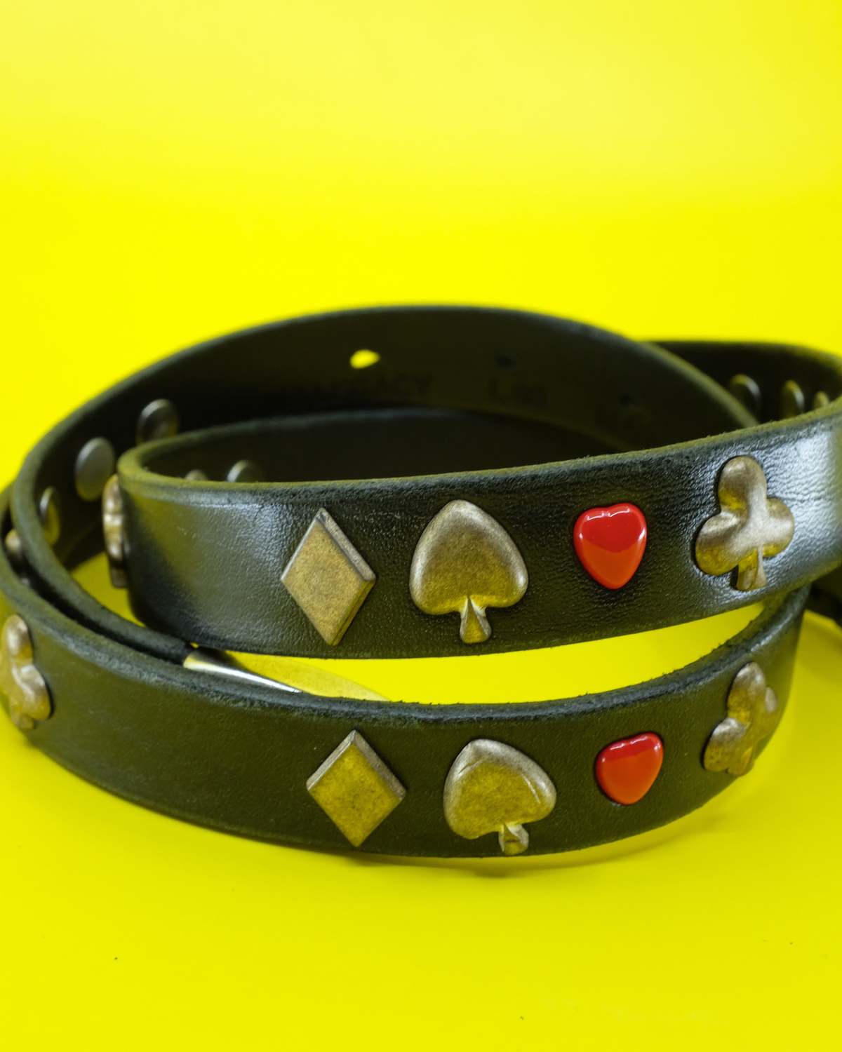 Our Legacy Bridle Leather 2 CM Card Deck Belt - Black | Garmentory