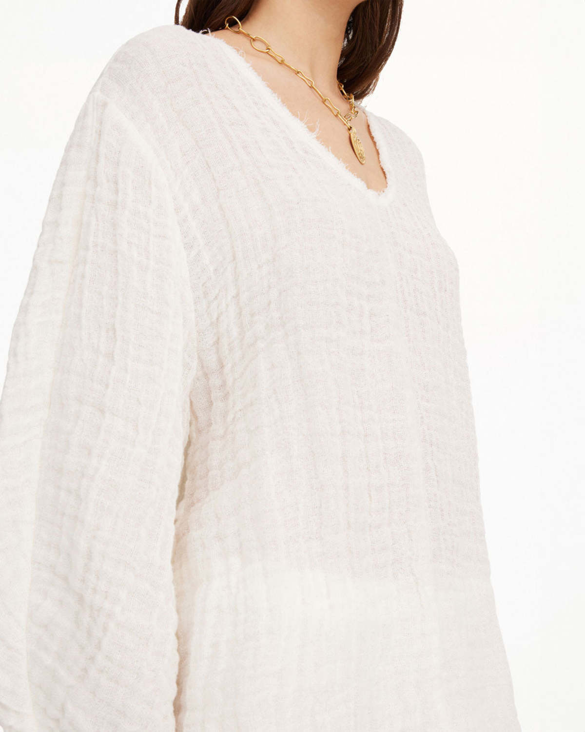 By Malene Birger Mikala Organic Linen Blouse - Pure White | Garmentory