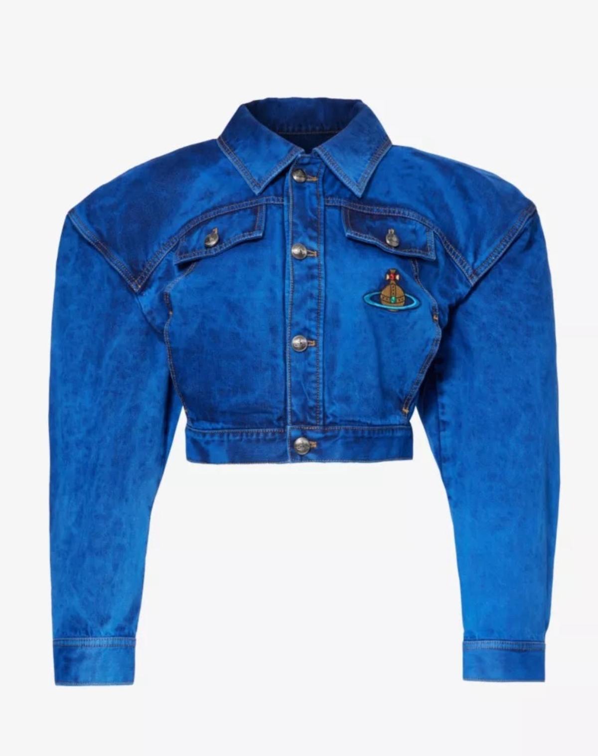 Vivienne Westwood Cropped Denim Boxer Jacket - Blue | Garmentory