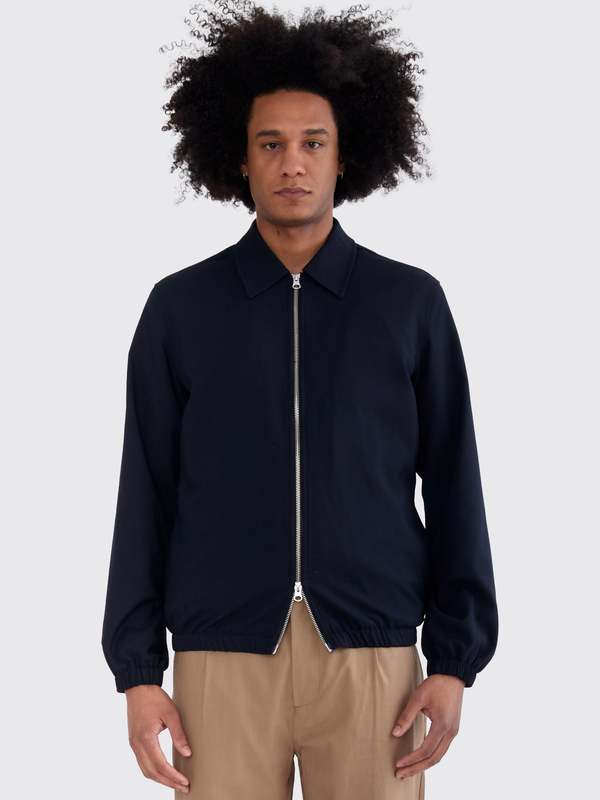 Minimum Reece Lightweight Jacket - Navy Blazer | Garmentory