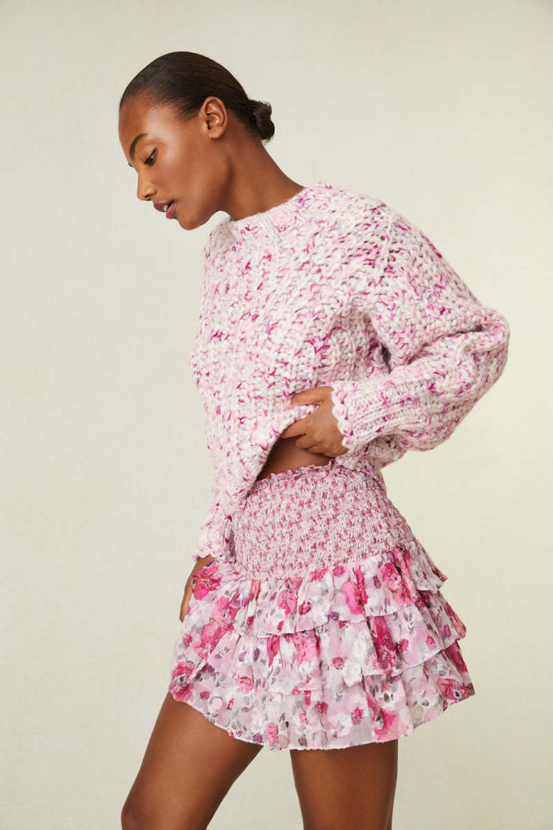 LoveShackFancy Indigo Skirt - Fancy Pink | Garmentory