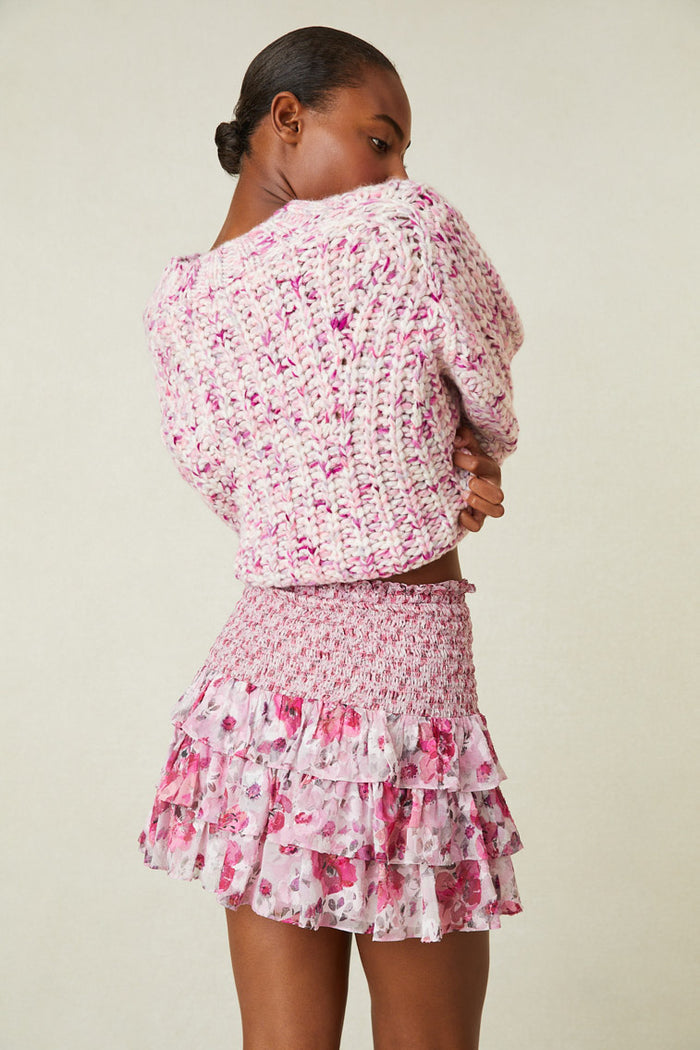 LoveShackFancy Indigo Skirt - Fancy Pink | Garmentory