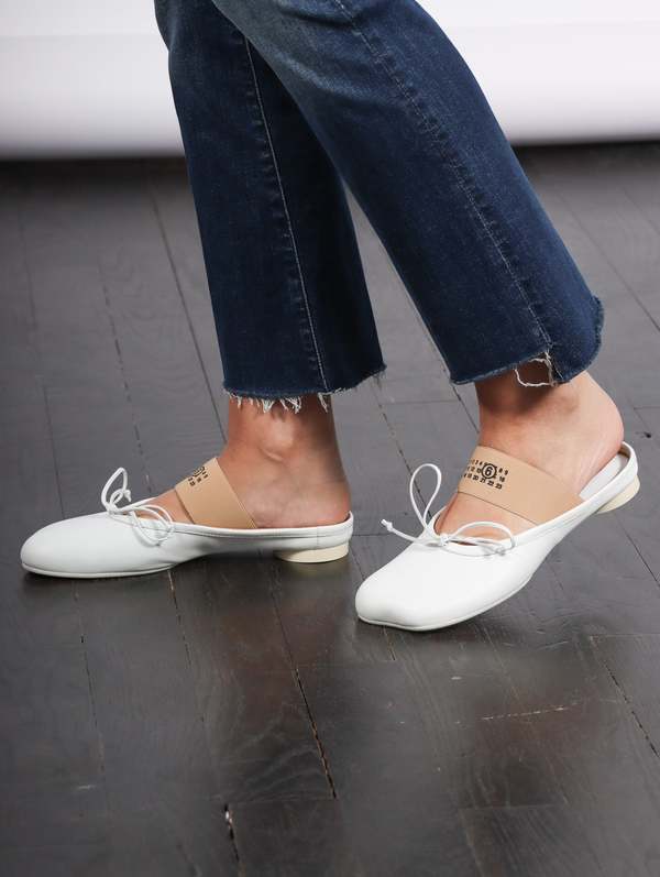 Ballet Slide in Whisper White by MM6 Maison Margiela | Garmentory