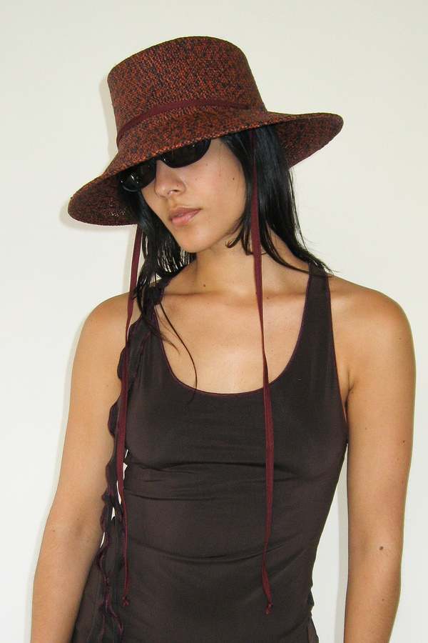 Clyde Gambler Hat - Rust/Black Mix | Garmentory