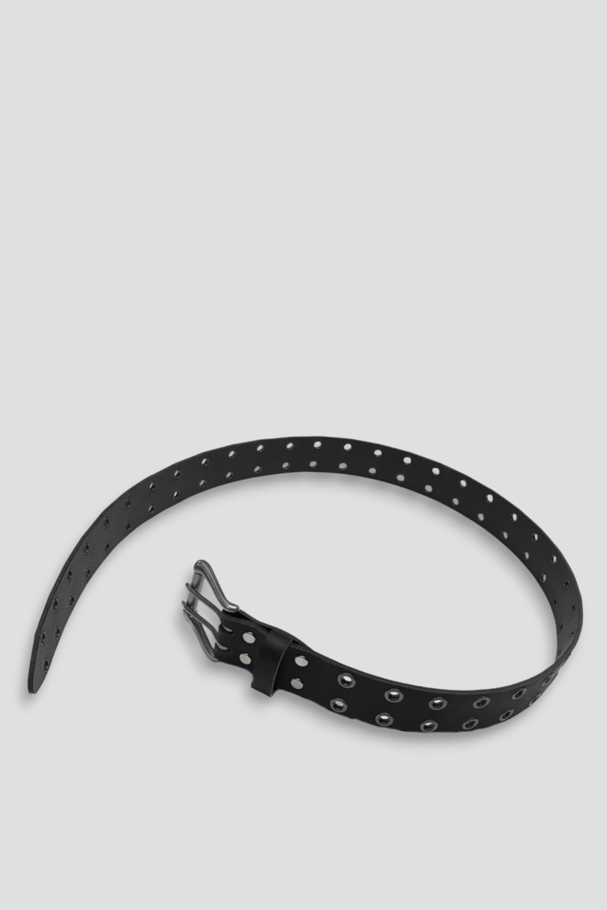 Assembly Leather Double Eyelet Belt - Black | Garmentory