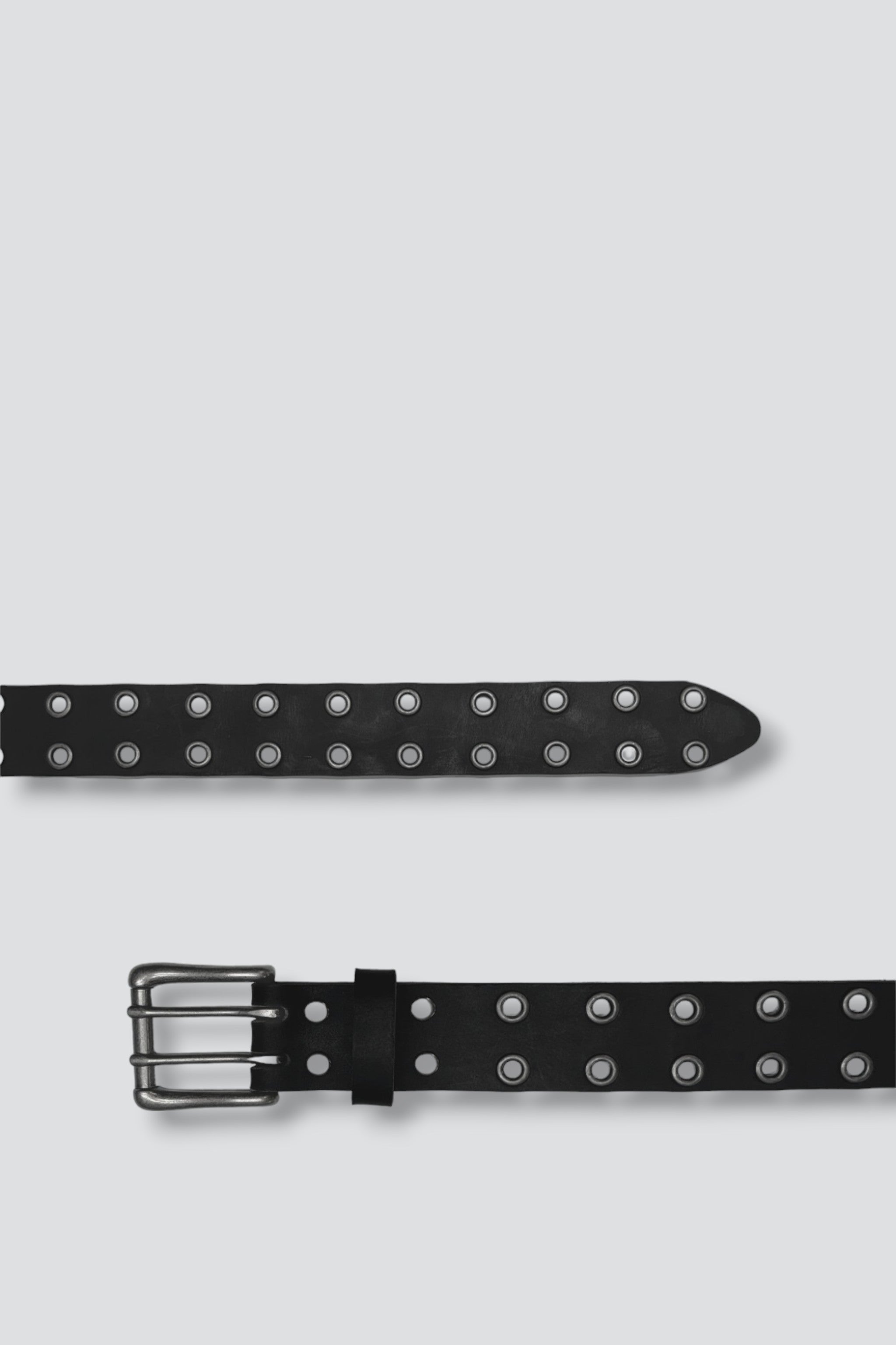 Assembly Leather Double Eyelet Belt - Black | Garmentory