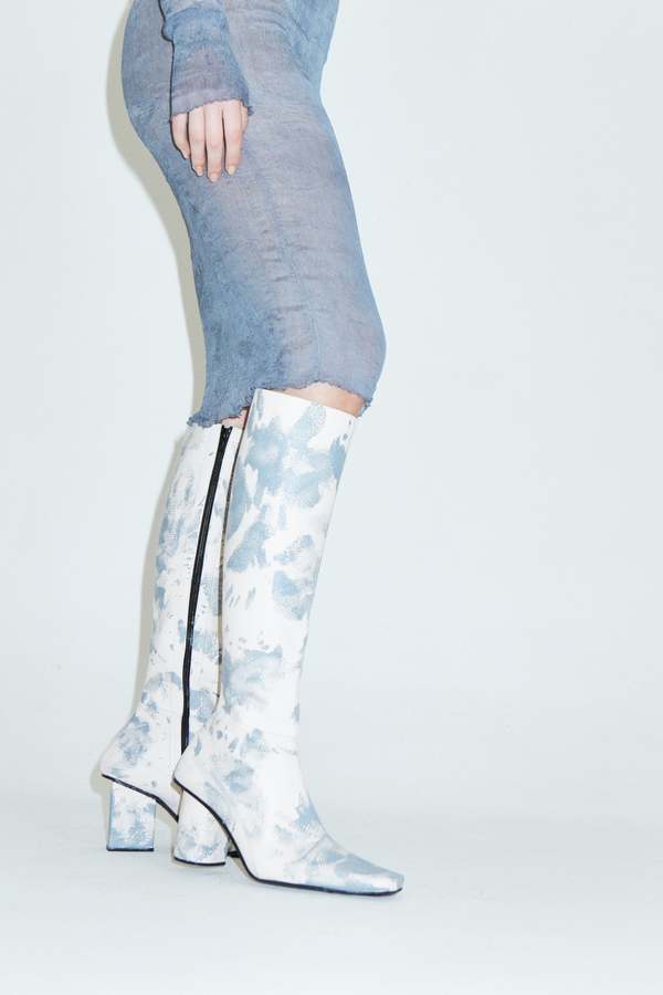 Dubié Cuadrado High Boot - Grey Paint | Garmentory