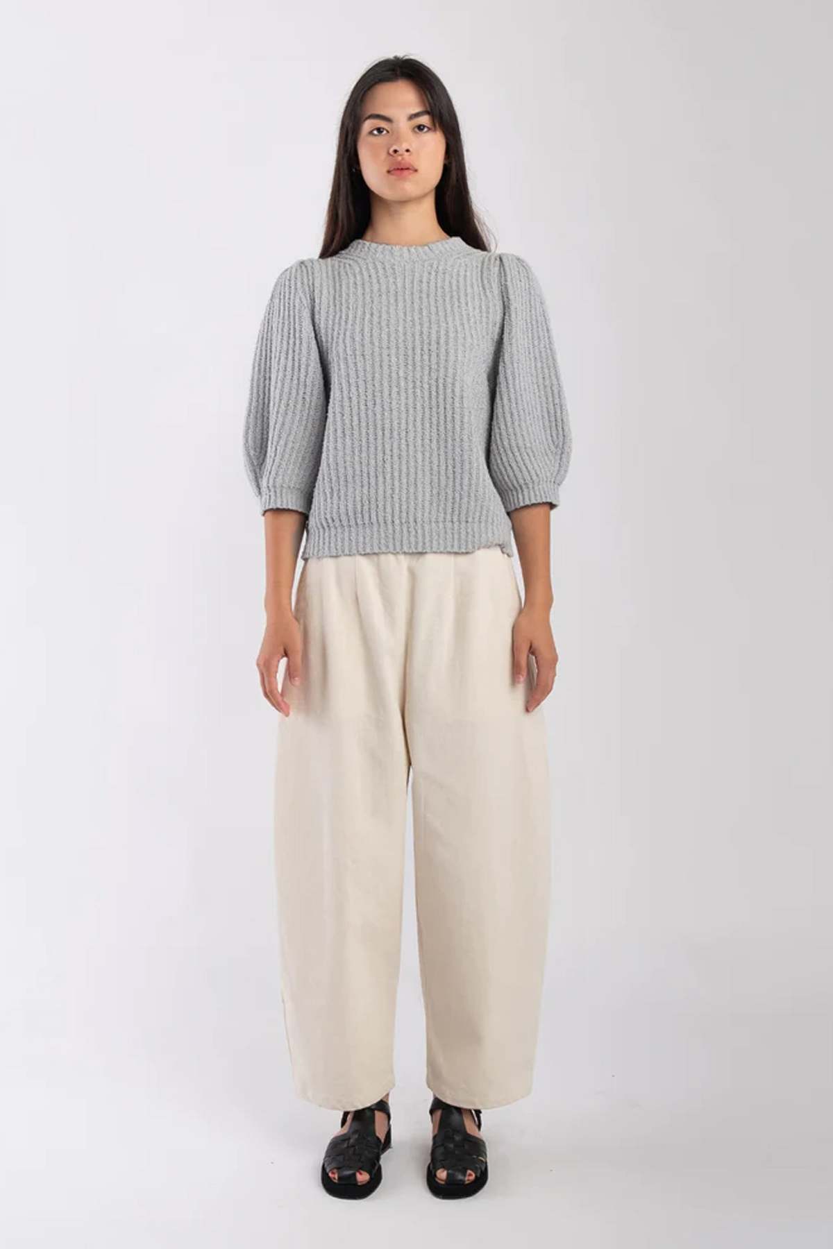 Micaela Greg Cloud Mar Pullover - Grey | Garmentory