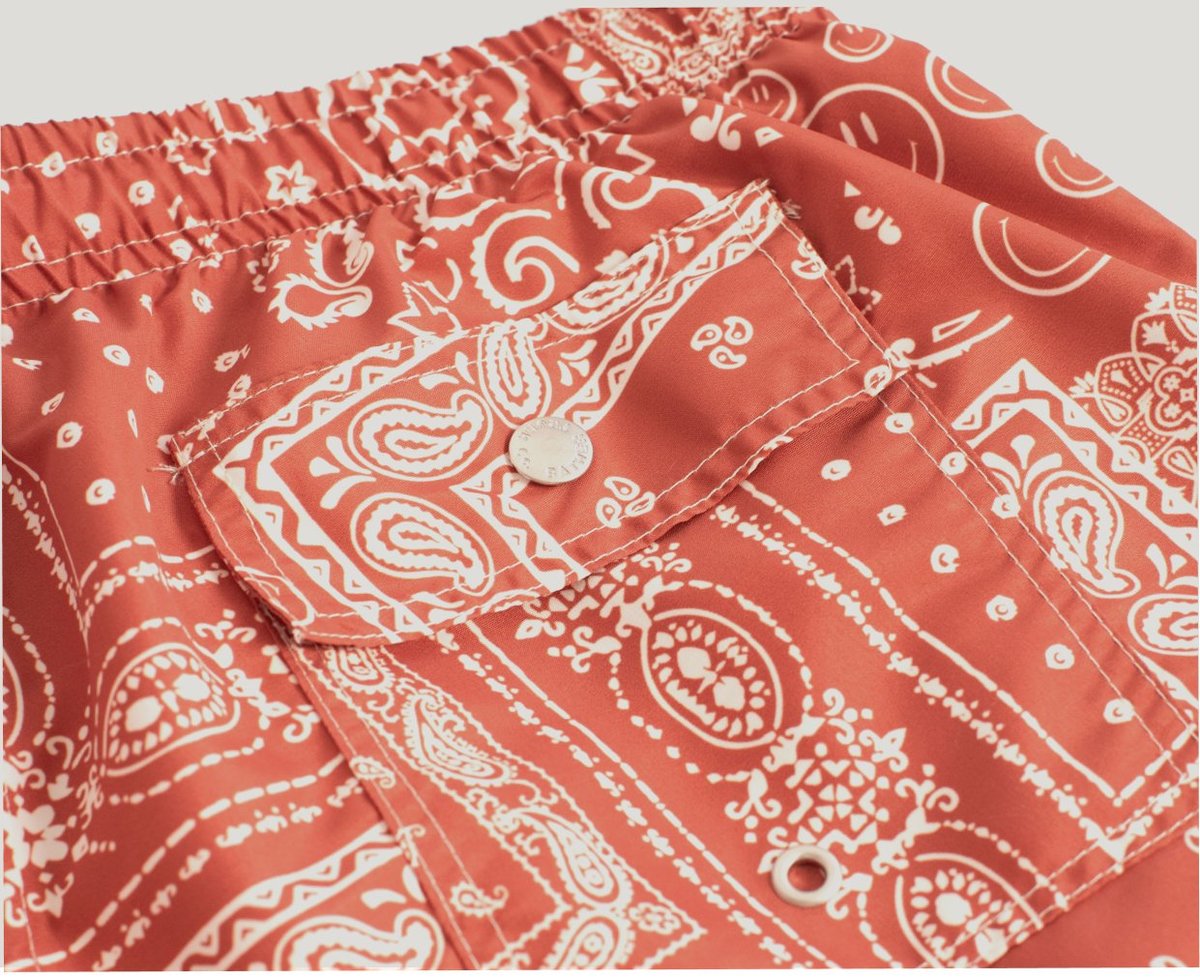 Bather Bandana Swim Trunk - Terracotta | Garmentory