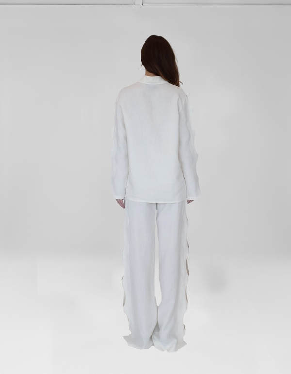 Maet Nereus Linen Cut-out Set - White | Garmentory