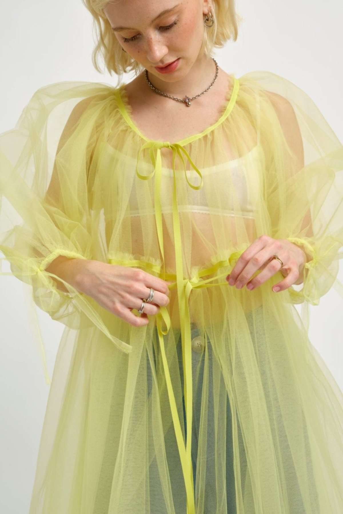 Eliza Faulkner Ariel Dress - Yellow Tulle | Garmentory