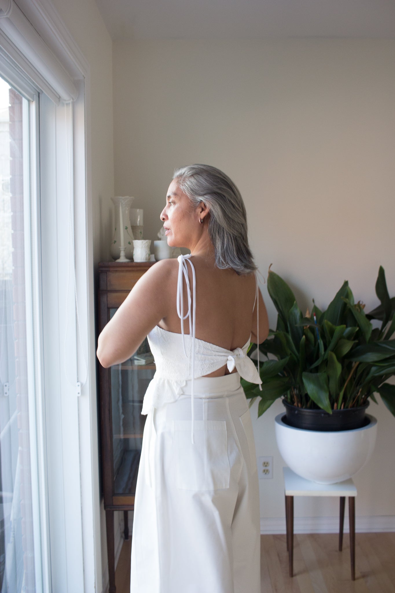 Eliza Faulkner Candy Corset - White Eyelet | Garmentory