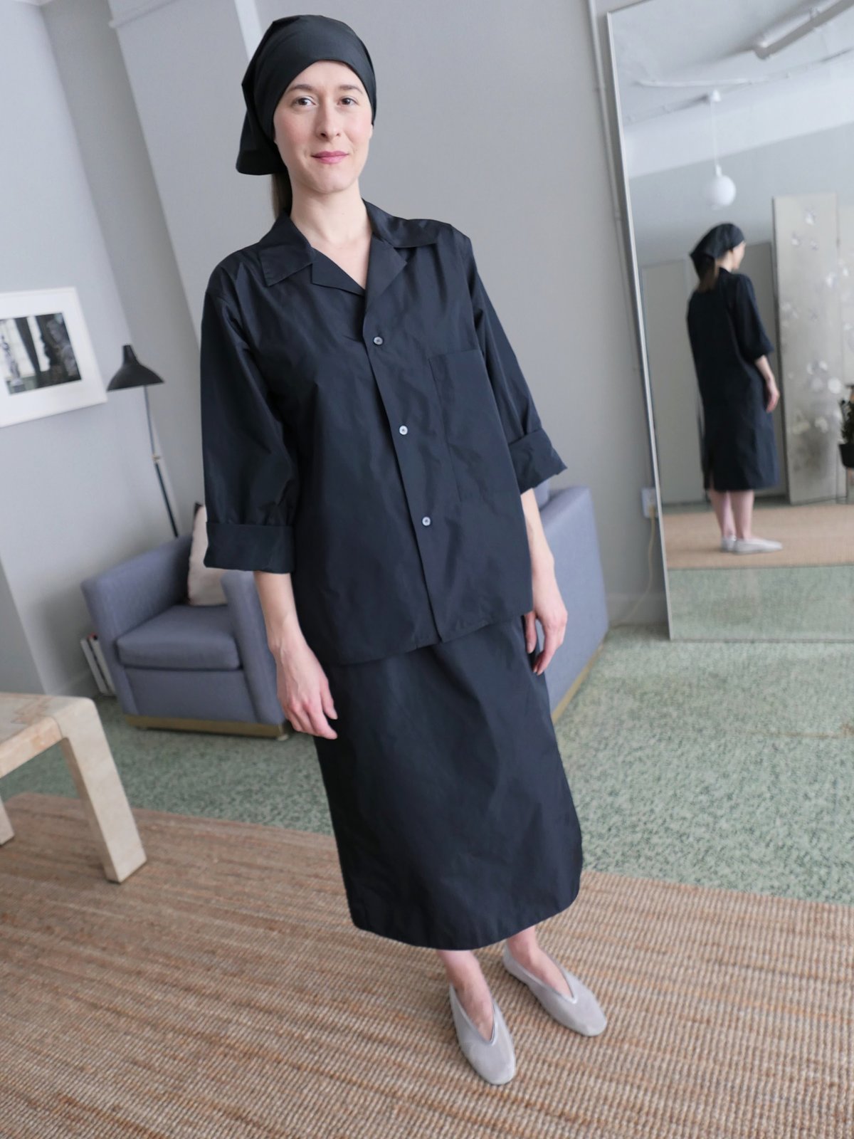 Sofie D'hoore Barry Taffeta Shirt - Midnight | Garmentory