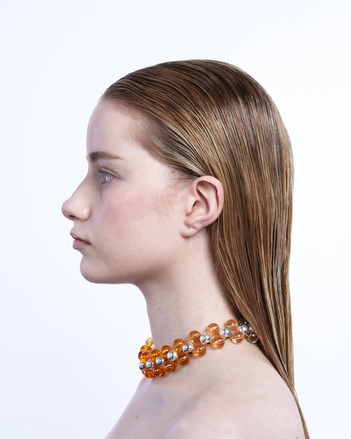 LORETTE COLÉ DUPRAT The Trinity Necklace - Gradient Orange | Garmentory