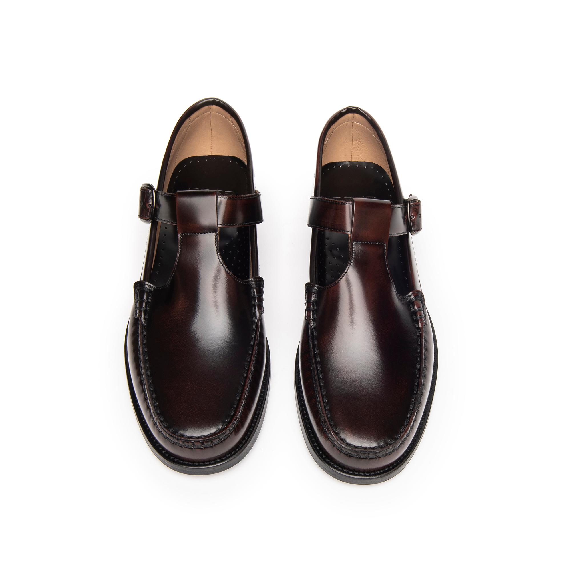 Sesa BOSTON T STRAP LOAFER - CHIANTI | Garmentory