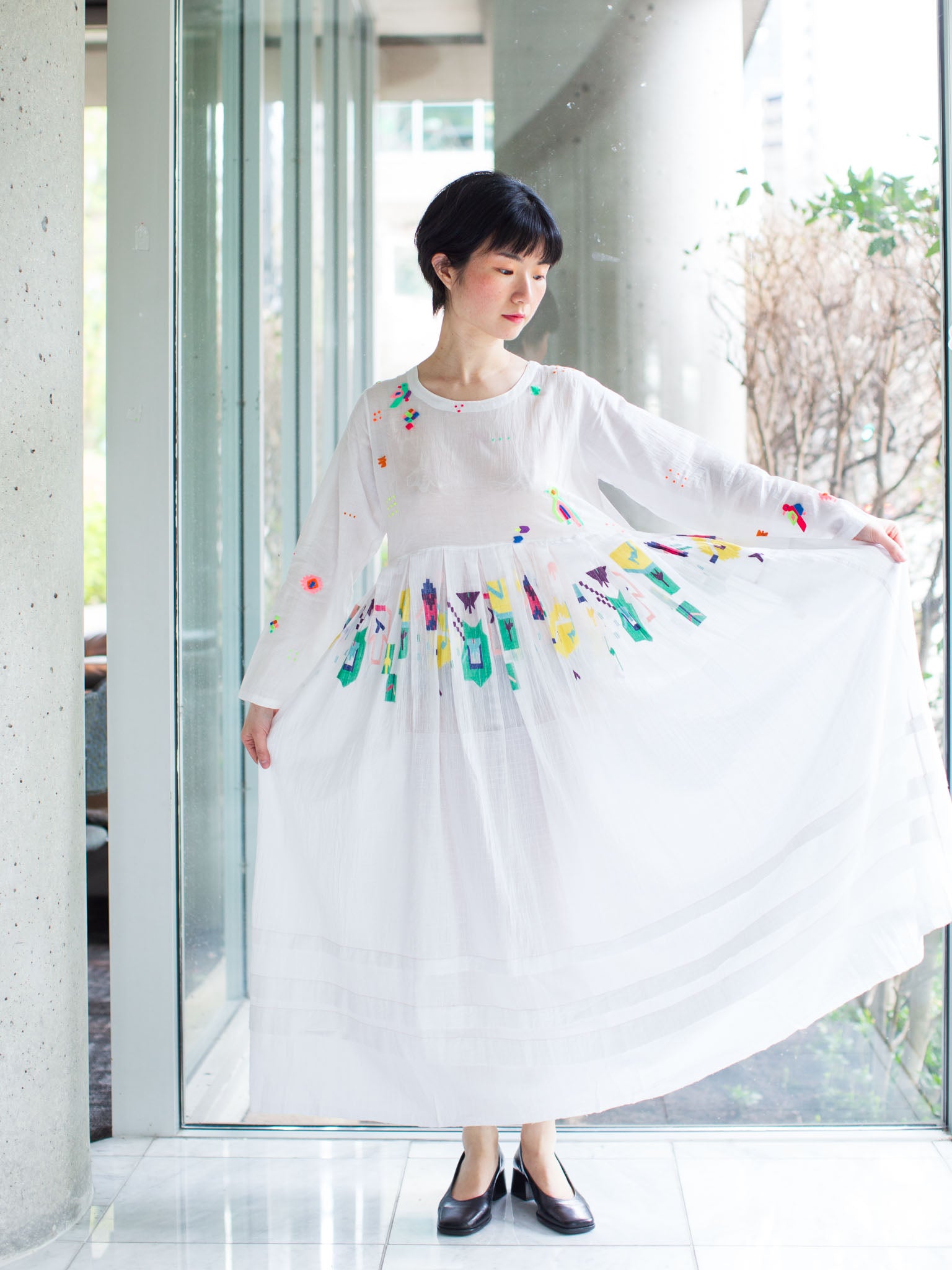 Injiri Dress - Jodhpur 68/White | Garmentory