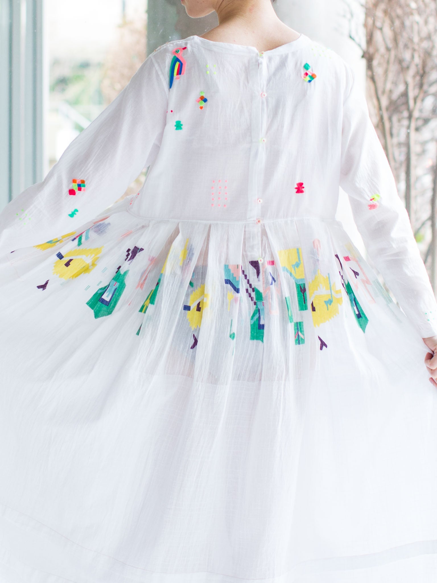 Injiri Dress - Jodhpur 68/White | Garmentory