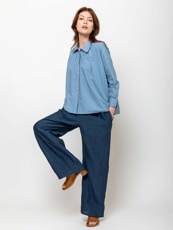 Caron Callahan Maria Shirt - Woad Blue | Garmentory