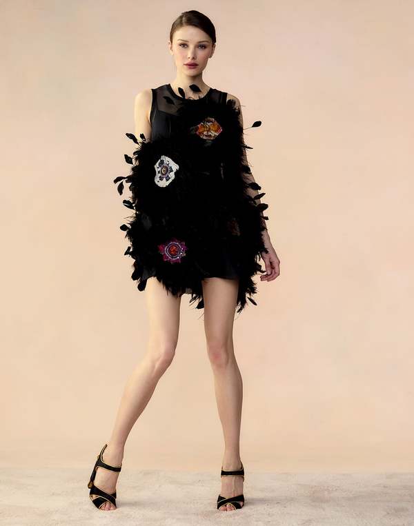 Cynthia Rowley Tickle Your Fancy Dress - Black Multi | Garmentory