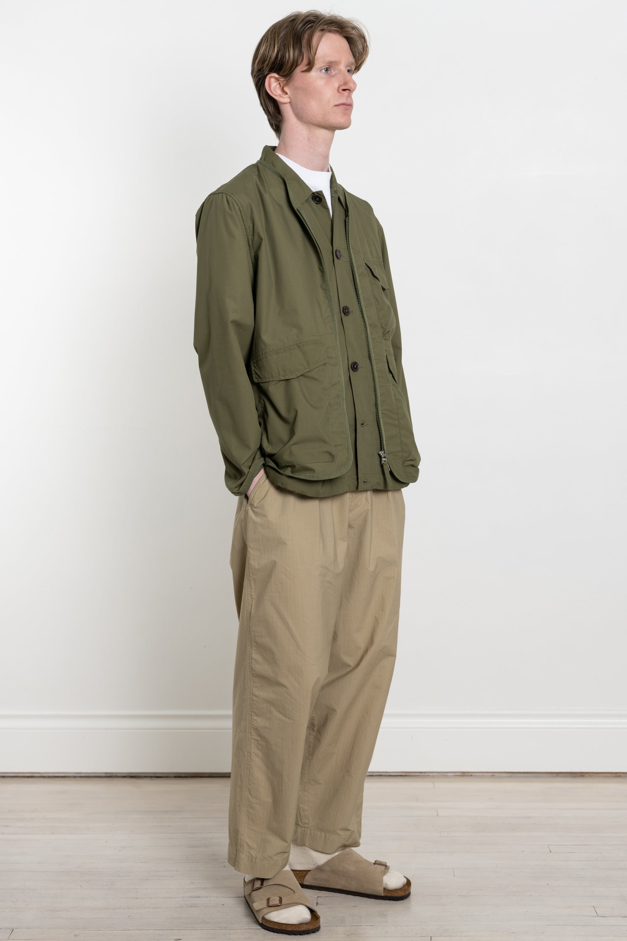Universal Works Parachute Liner Jacket Recycled Poly - Tech Olive ...