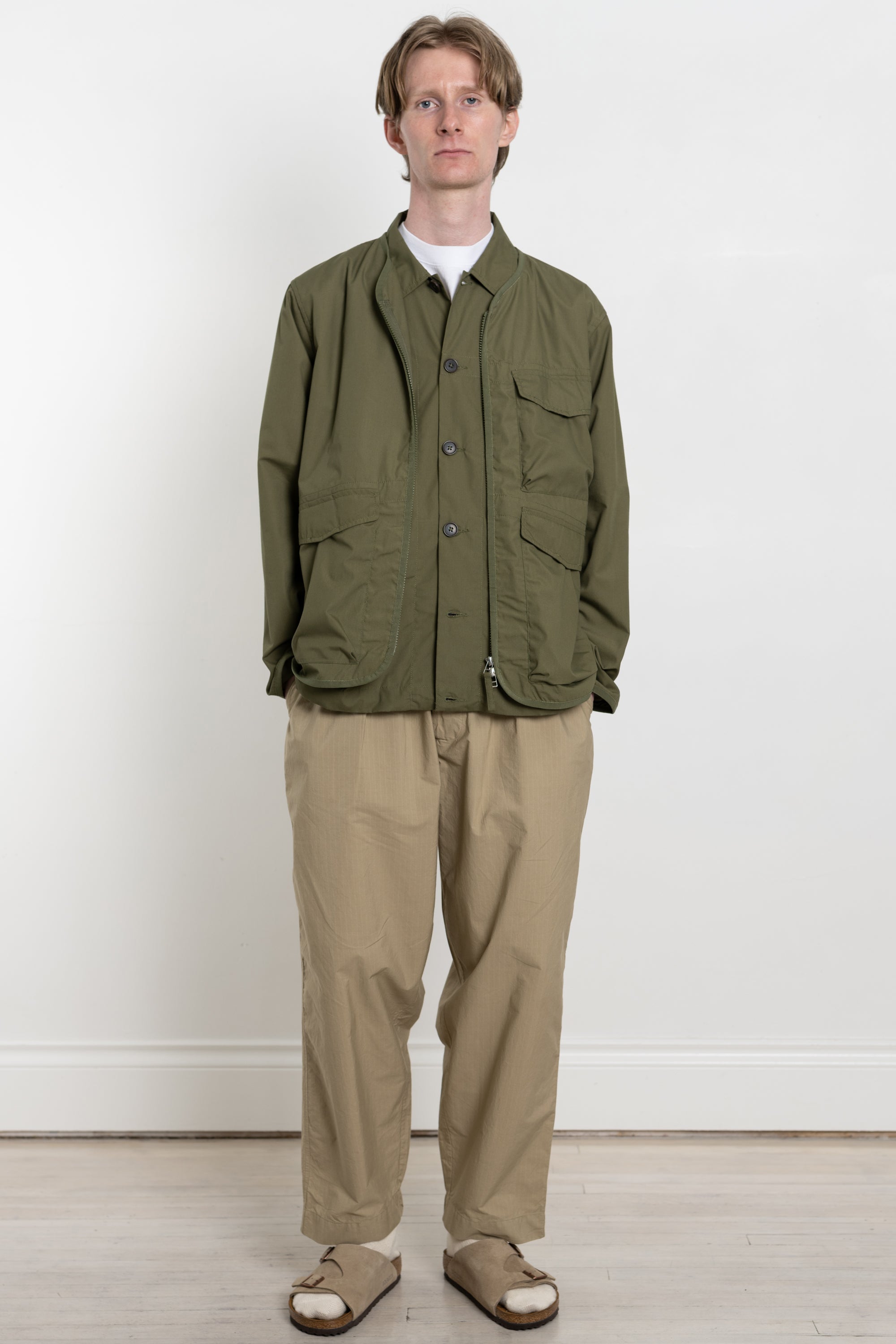 Universal Works Parachute Liner Jacket Recycled Poly - Tech Olive ...