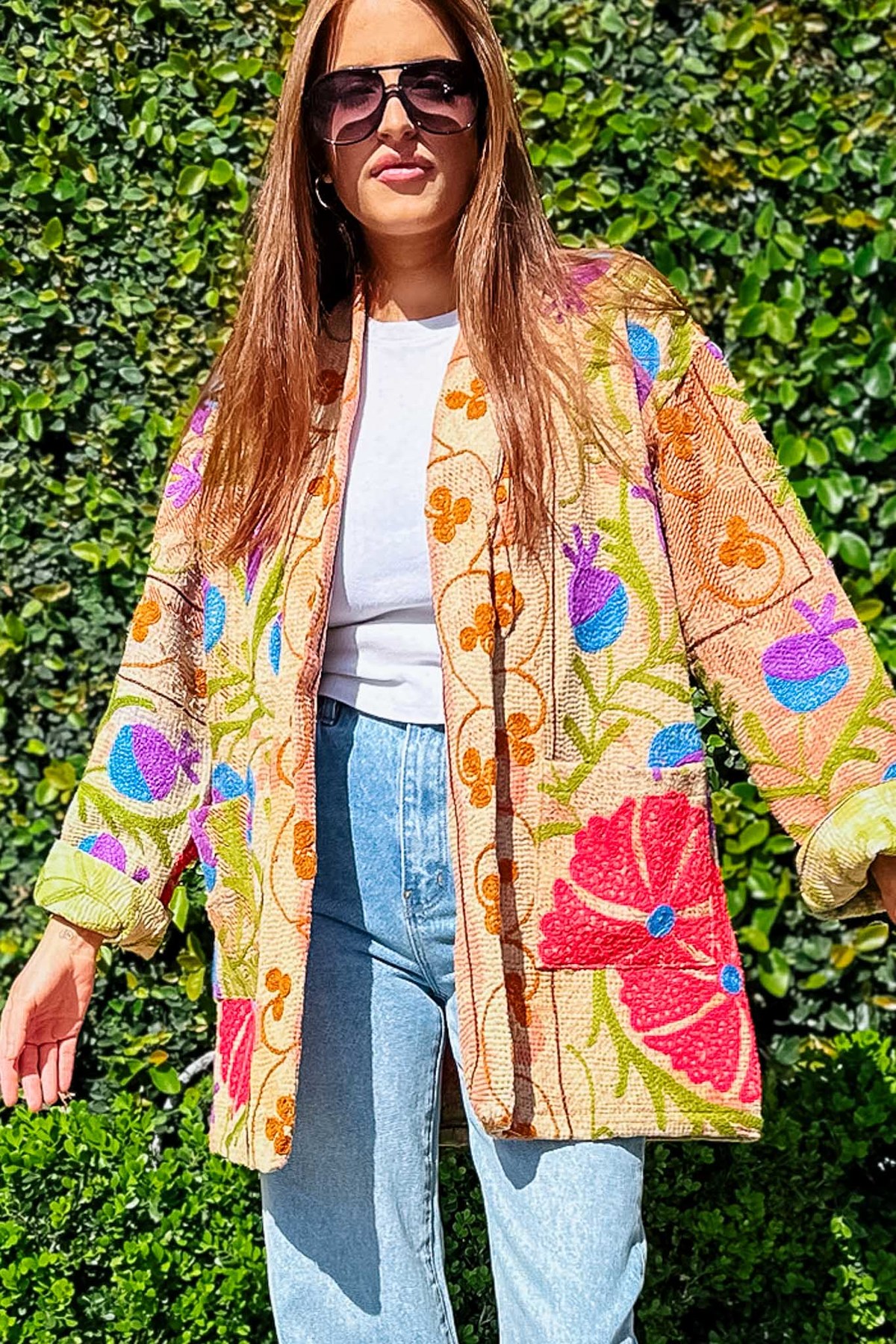 The Canyon Garden Suzani Jacket - Pink/Purp/Multi | Garmentory